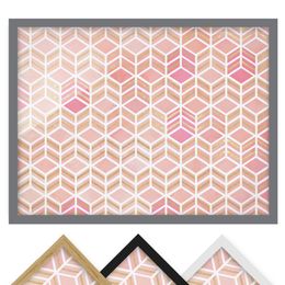 Bilderwelten Bild mit Rahmen Take the Cake Gold und Rose