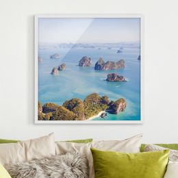 Bild mit Rahmen Inseln im Meer