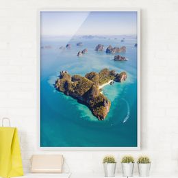 Bilderwelten Bild mit Rahmen Inseln im Meer