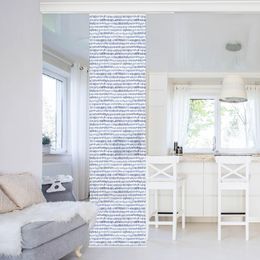 Bilderwelten Schiebegardine Aquarell Struktur in Indigo