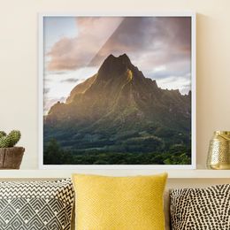 Bilderwelten Bild mit Rahmen Der Berg