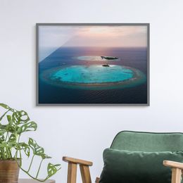 Bilderwelten Bild mit Rahmen Paradies im Ozean