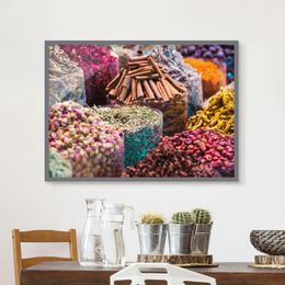 Bilderwelten Bild mit Rahmen Farbenfrohe Gew&uuml;rze