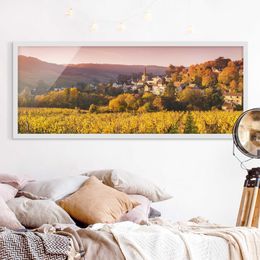 Bilderwelten Bild mit Rahmen Weinberge in Frankreich
