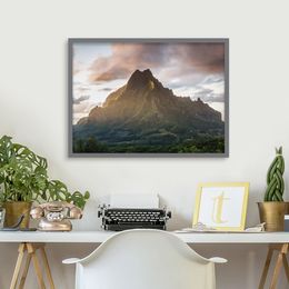Bilderwelten Bild mit Rahmen Der Berg