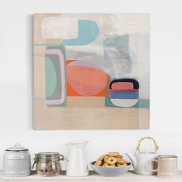 Bilderwelten Leinwandbild - Quadrat Multiform IV