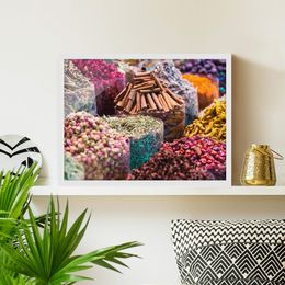 Bilderwelten Bild mit Rahmen Farbenfrohe Gew&uuml;rze