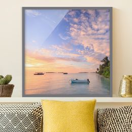 Bilderwelten Bild mit Rahmen Ruhendes Meer