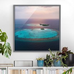 Bilderwelten Bild mit Rahmen Paradies im Ozean