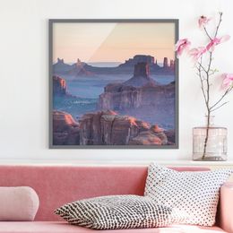 Bilderwelten Bild mit Rahmen Sonnenaufgang in Arizona
