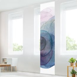 Bilderwelten Schiebegardine Set Urknall - lila