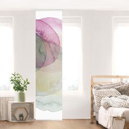 Bilderwelten Schiebegardine Set Urknall - rosa