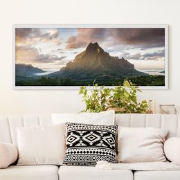 Bilderwelten Bild mit Rahmen Der Berg