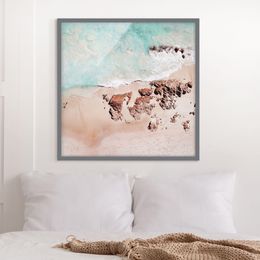 Bilderwelten Bild mit Rahmen Golden Rose Beach