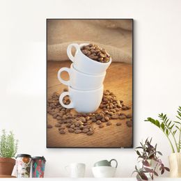 Wechselbild 3 Espressotassen mit Kaffeebohnen II