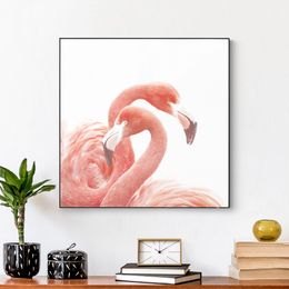 Wechselbild Zwei Flamingos