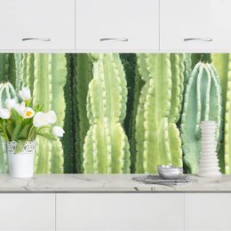 Küchenrückwand Blumen Kaktus Wand