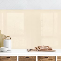 K&uuml;chenr&uuml;ckwand Unifarben Cr&egrave;me