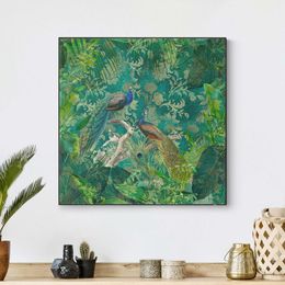 Wechselbild Shabby Chic Collage - Edler Pfau II