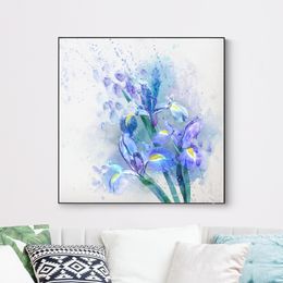 Wechselbild Aquarell Blumen Iris