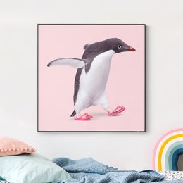Wechselbild Flip-Flop Pinguin