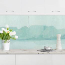 Bilderwelten K&uuml;chenr&uuml;ckwand Sandbank im Meer I