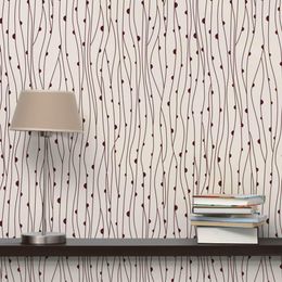 Bilderwelten Mustertapete Vliestapete modern Wandtapete einzigartig - Tautropfen - Streifen Wohnzimmer Schlafzimmer