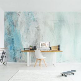 Bilderwelten Fototapete originell Abstrakt Wandtapete t&uuml;rkis - Eismeer I - Deko Wohnzimmer Schlafzimmer