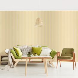 Bilderwelten Mustertapete Vliestapete modern Wandtapete schwarz - No.YK46 Streifen Gelb Beige - Streifen Kinderzimmer Baby M&auml;dchen Jungen
