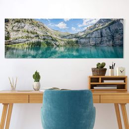 Bilderwelten Leinwandbild Traumhafter Bergsee