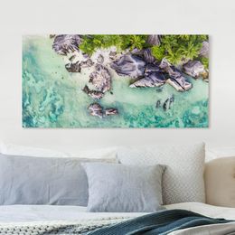 Bilderwelten Leinwandbild Versteckter Strand