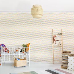 Bilderwelten Mustertapete Vliestapete modern Wandtapete einzigartig - No.YK61 Punkte Pastell - Geometrisch Kinderzimmer Baby M&auml;dchen Jungen