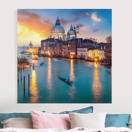 Bilderwelten Leinwandbild Sunset in Venice