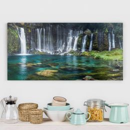Bilderwelten Leinwandbild Shiraito Wasserfall