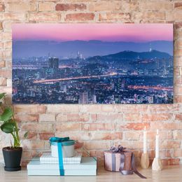 Bilderwelten Leinwandbild Skyline von Seoul