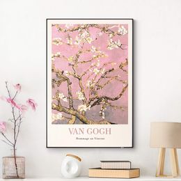 Wechselbild Vincent van Gogh - Mandelbl&uuml;te in rosa - Museumsedition