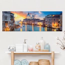 Bilderwelten Leinwandbild Sunset in Venice