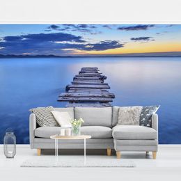 Bilderwelten Fototapete Steg ins ruhige Meer