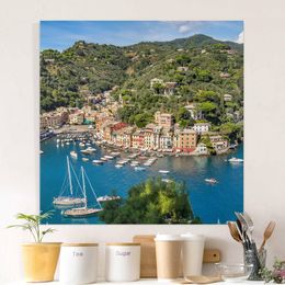 Bilderwelten Leinwandbild Portofino Harbour