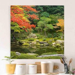 Bilderwelten Leinwandbild Japanischer Stadtpark