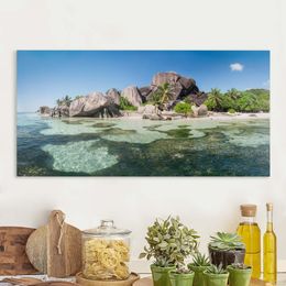 Bilderwelten Leinwandbild La Digue