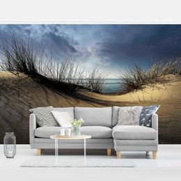 Bilderwelten Fototapete Strand Motiv Wandtapete beige - Sandd&uuml;ne - D&uuml;nen Wohnzimmer Schlafzimmer