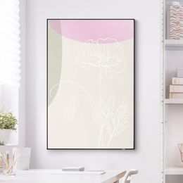 Wechselbild Lineart Blume mit Farbfl&auml;chen III