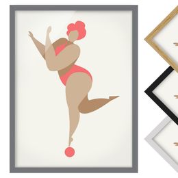 Bilderwelten Bild mit Rahmen Miss Dance Rosa