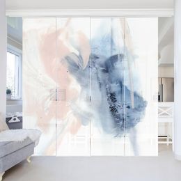 Schiebegardine Indigo & Rouge II