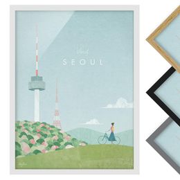 Bilderwelten Bild mit Rahmen Reiseposter - Seoul