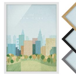 Bilderwelten Bild mit Rahmen Reiseposter - New York Autumn