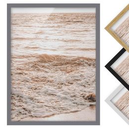 Bilderwelten Bild mit Rahmen Goldener Strand