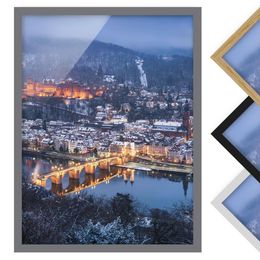 Bilderwelten Bild mit Rahmen Winterliches Heidelberg