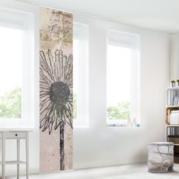 Bilderwelten Schiebegardine Set Shabby Pusteblume